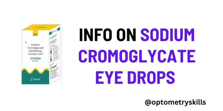 Sodium cromoglycate eye drops usage and dose - An Eye Care Blog